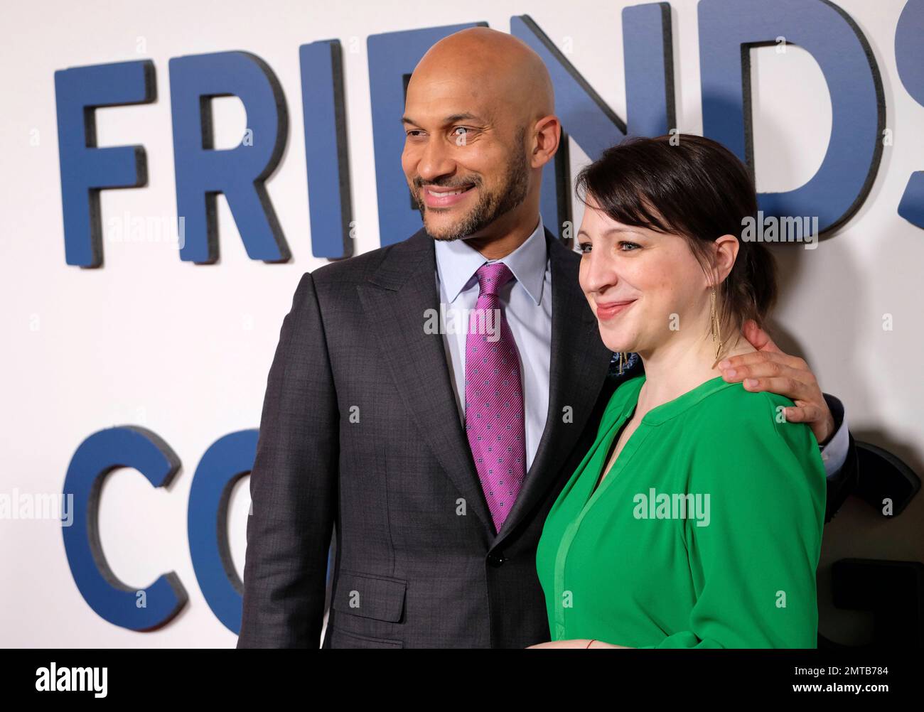 Keegan-Michael Key and Elisa Pugliese attend the premiere of the ...