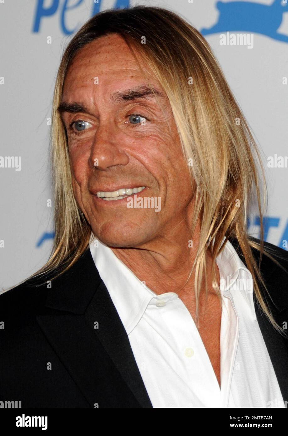 Iggy Pop walks the red carpet at PETA's 30th Anniversary Gala ...
