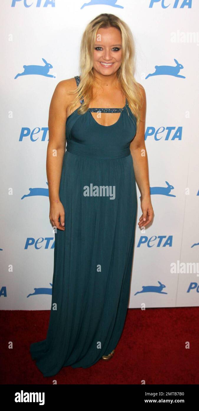 Lucy Davis walks the red carpet at PETA's 30th Anniversary Gala & Humanitarian Awards held at ...