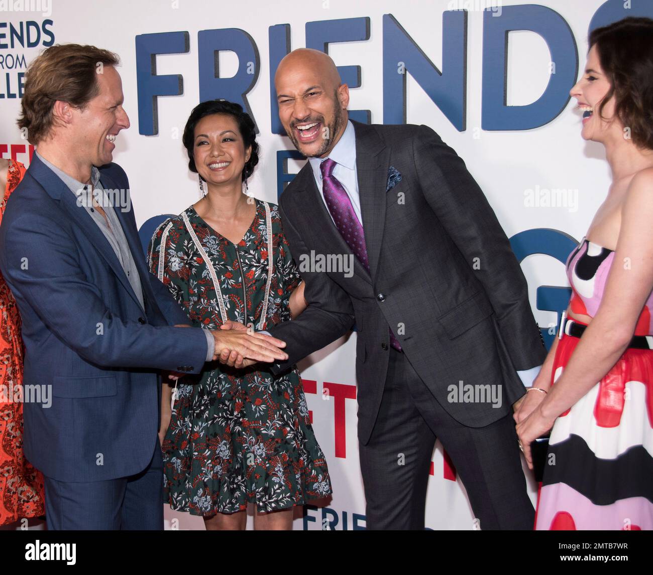 Nat Faxon, left, Jae Suh Park, Keegan-Michael Key and Cobie Smulders ...