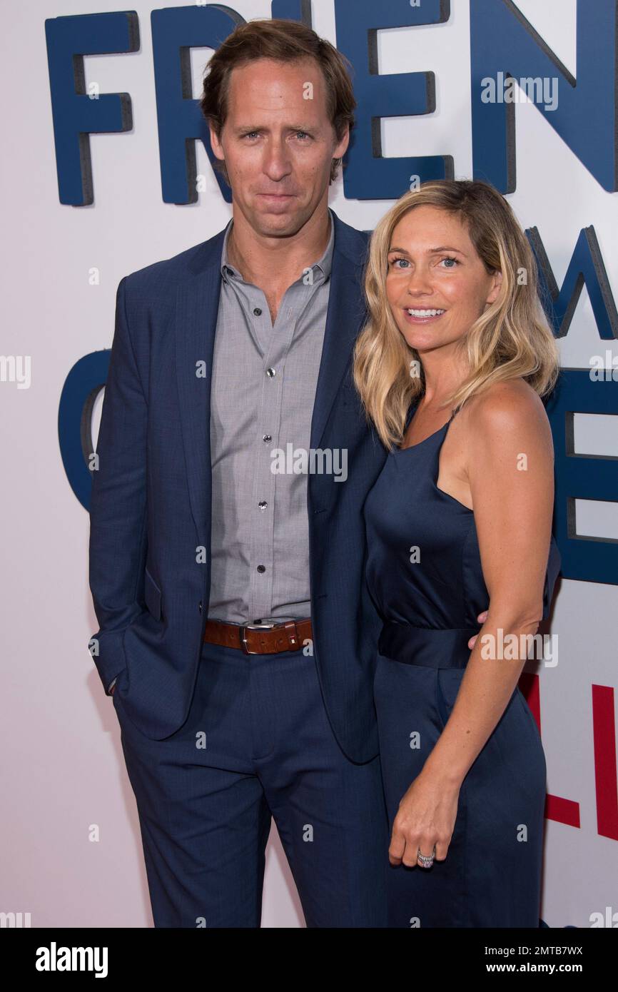 Nat Faxon and Meaghan Gadd attend the premiere of the Netflix original ...