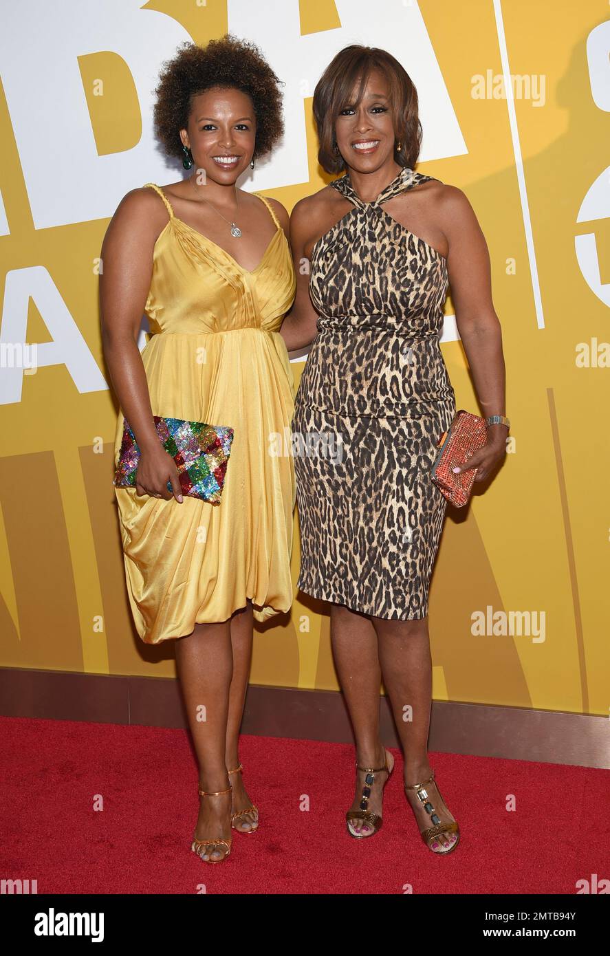 Gayle King, right, and her daughter Kirby Bumpus arrive at the NBA ...