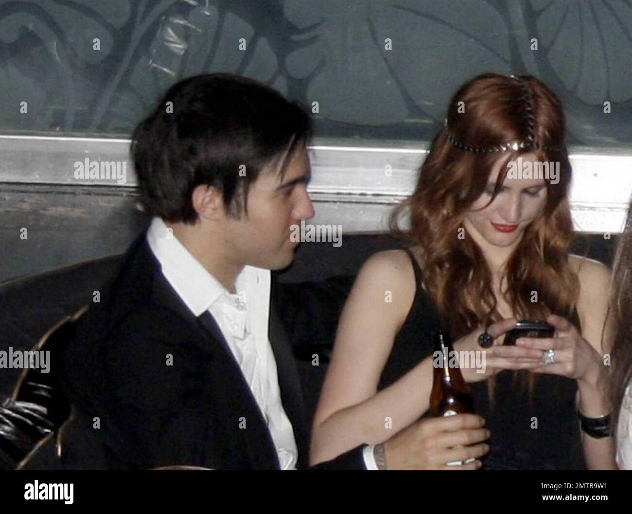 Pete Wentz celebrates his birthday with wife Ashlee Simpson at The Bank ...