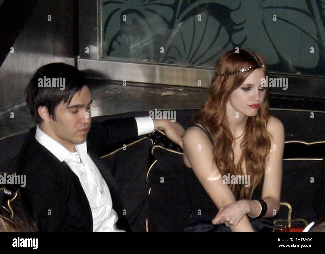 Pete Wentz celebrates his birthday with wife Ashlee Simpson at The Bank ...