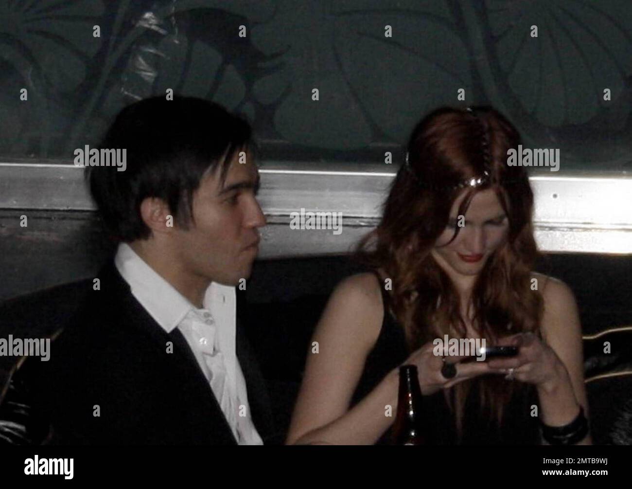 Pete Wentz celebrates his birthday with wife Ashlee Simpson at The Bank ...