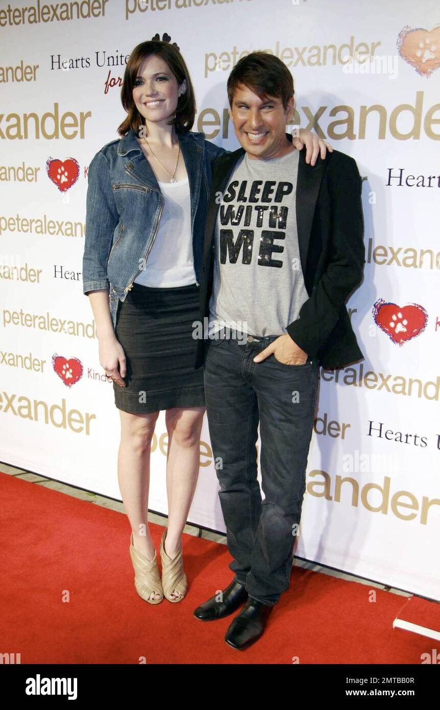 Mandy Moore attends the puppy-themed grand opening of the new Peter ...