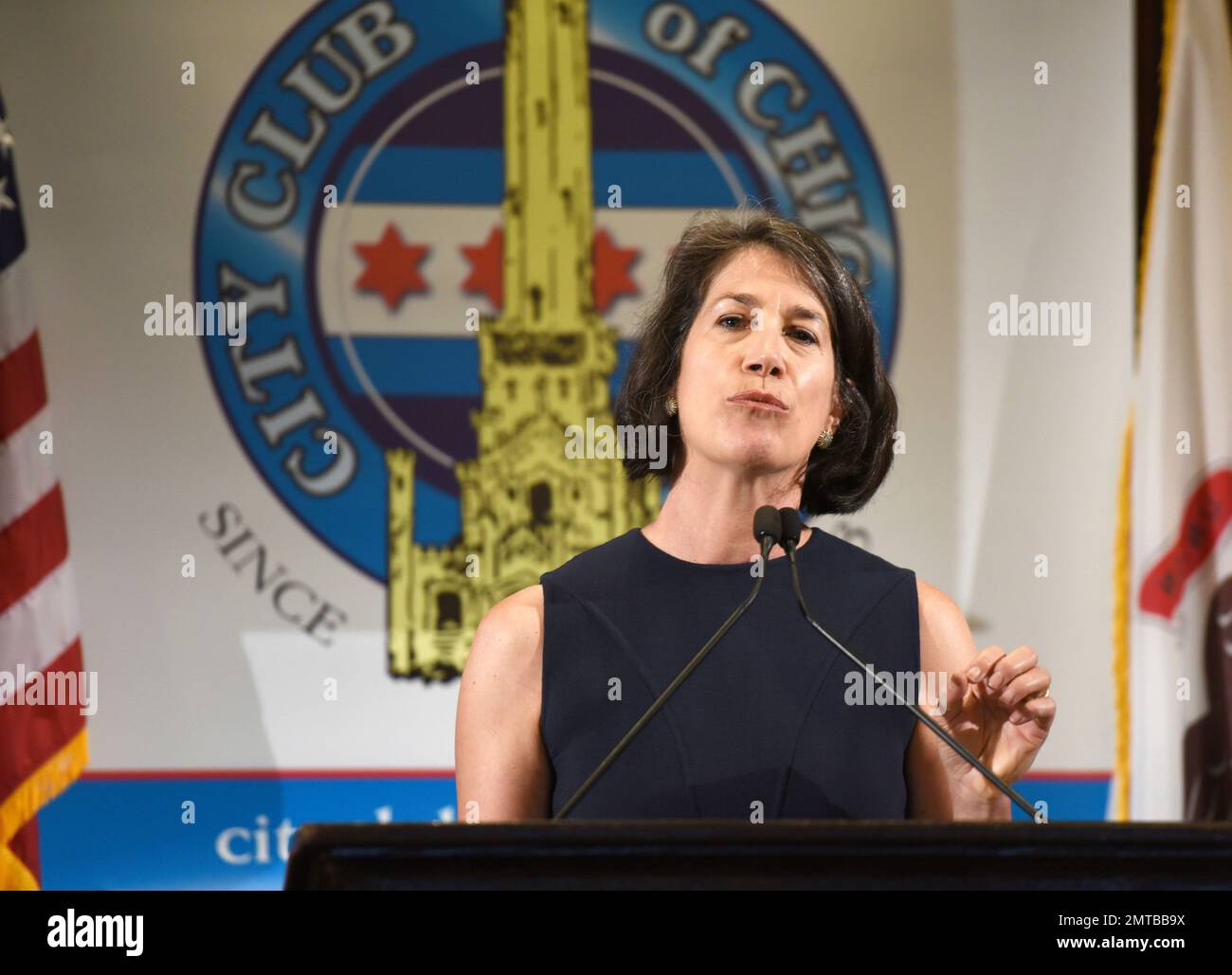 Illinois first lady Diana Rauner speaks to the City Club of Chicago on ...