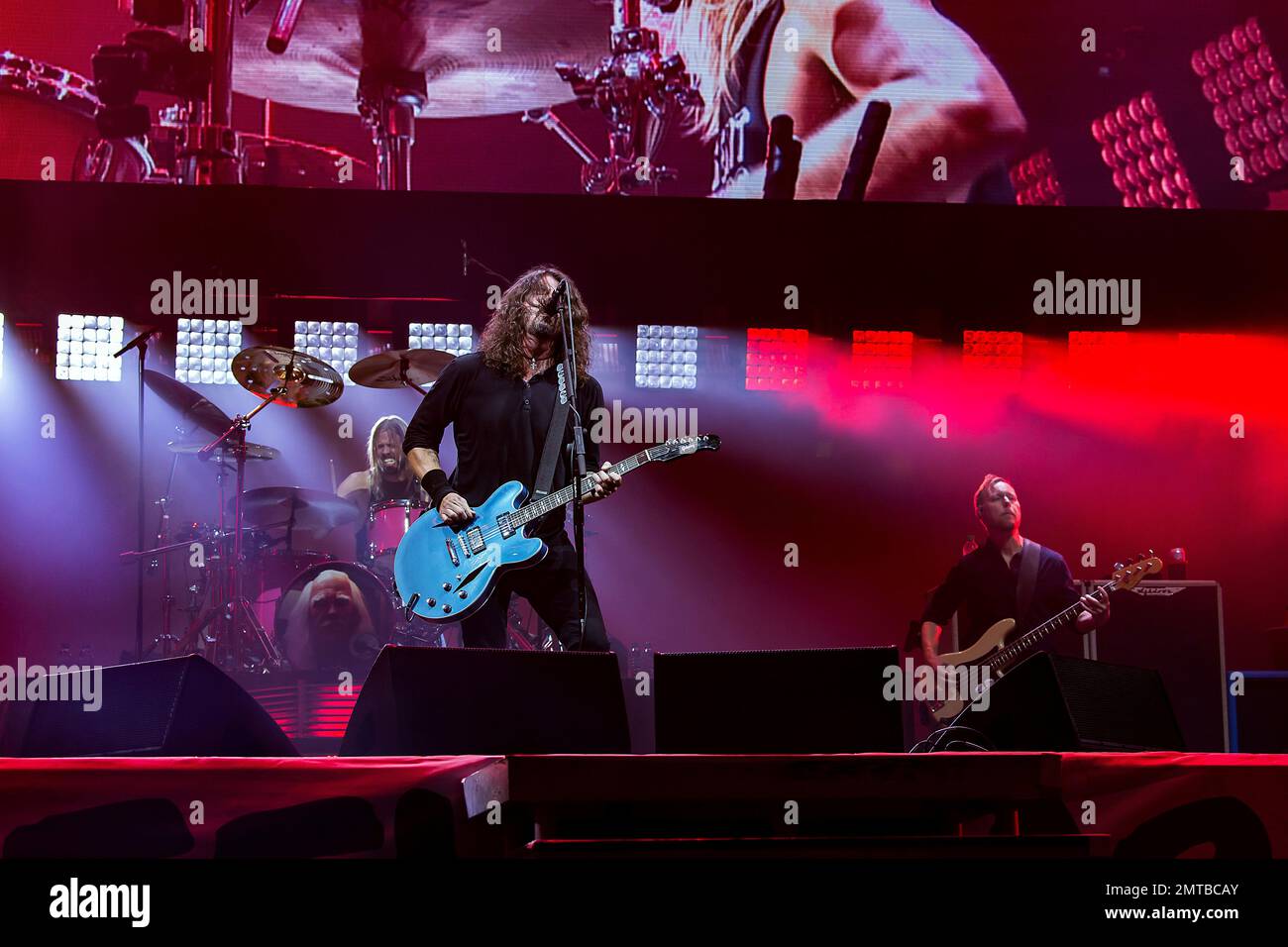 Musicians, from Left, Taylor Hawkins, Dave Grohl and Nate Mendel ...