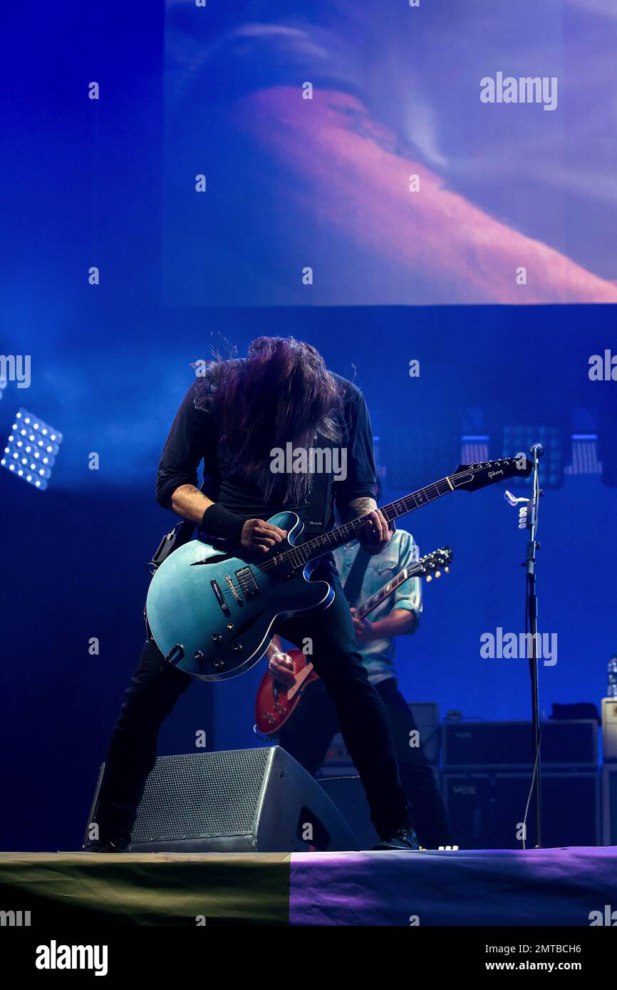 Singer Dave Grohl performs with his group 'Foo Fighters' at the ...