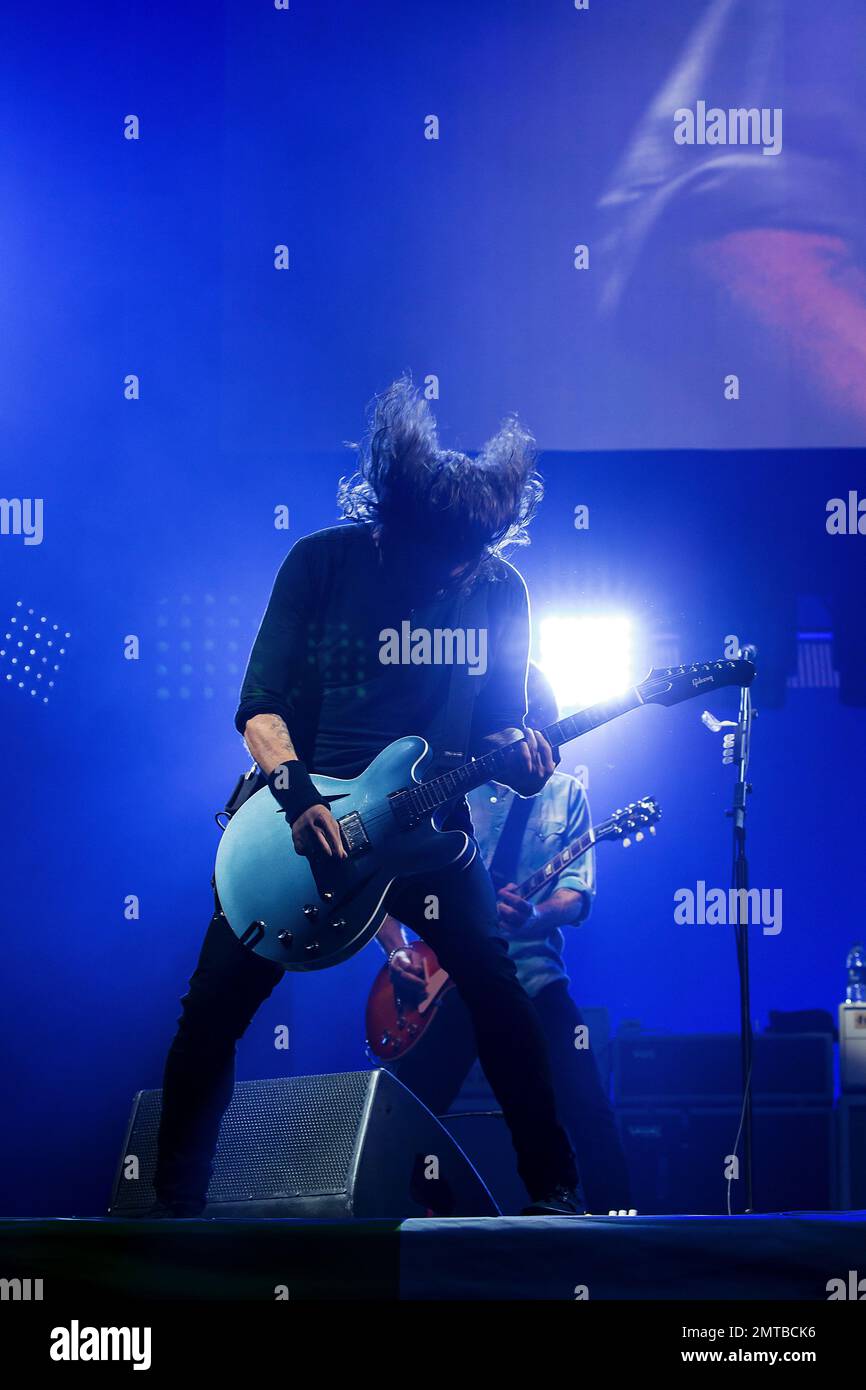 Singer Dave Grohl performs with his group 'Foo Fighters' at the ...