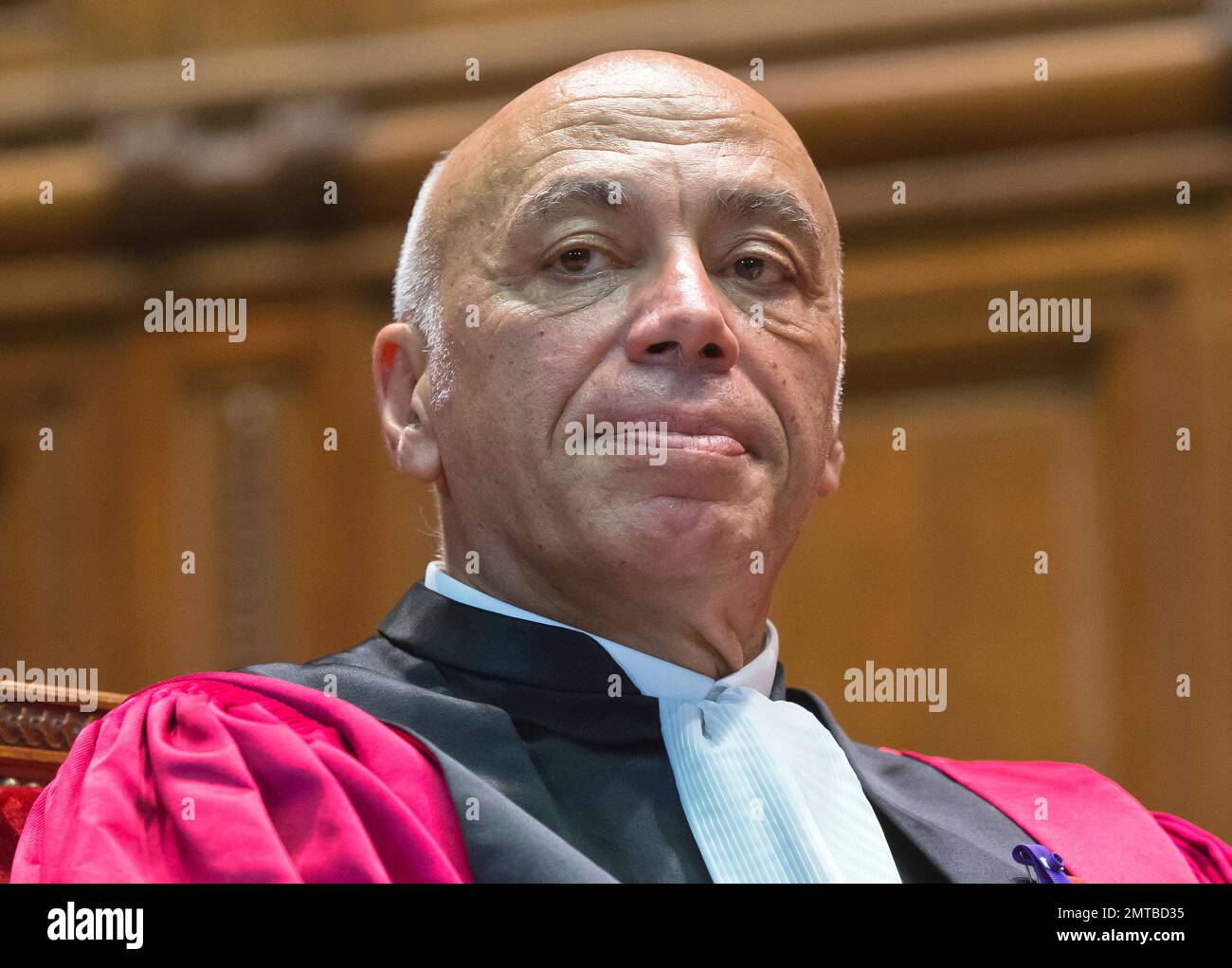 Sorbonne University President Georges Haddad poses for a photograph ...