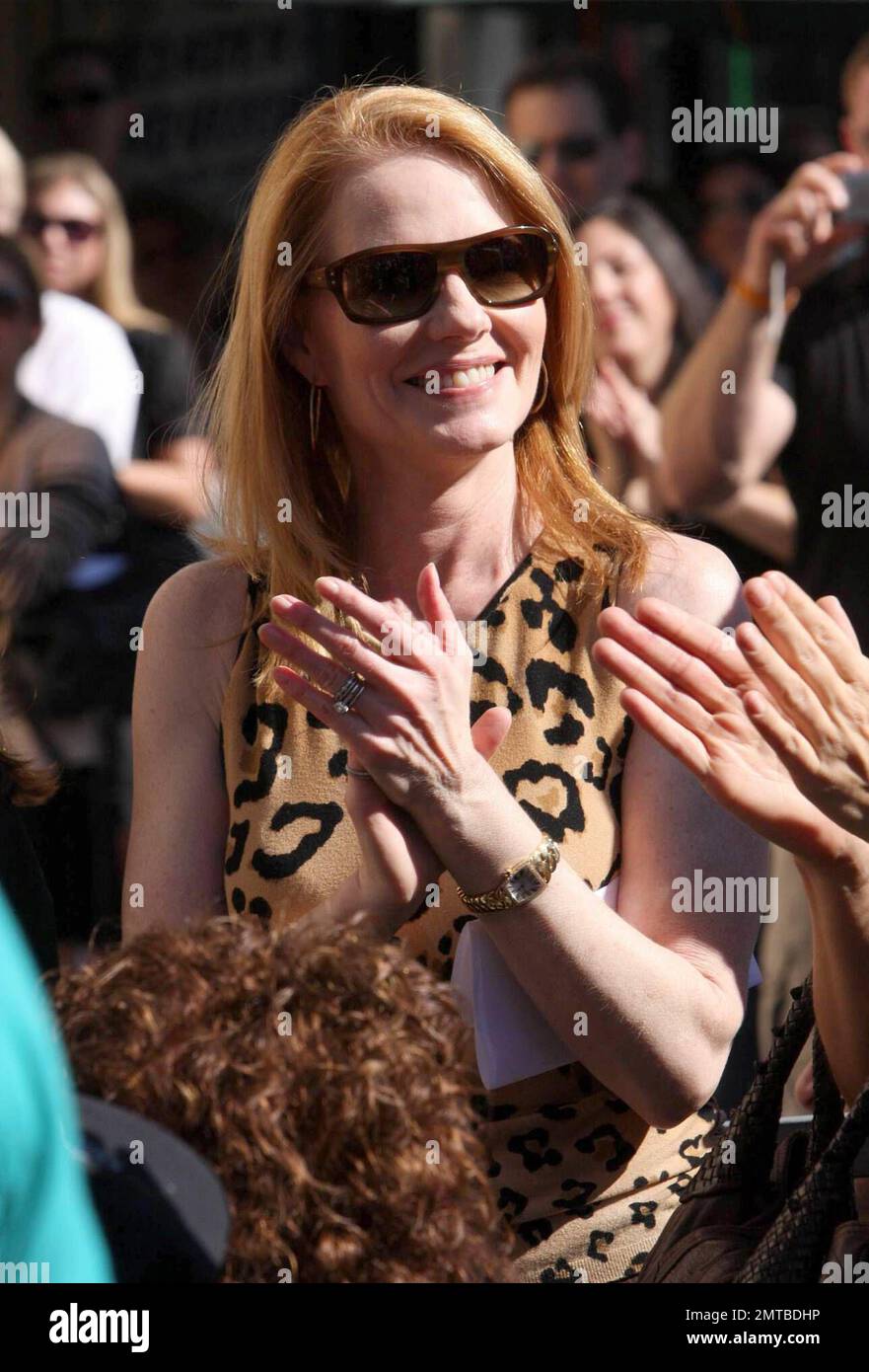 Actress Marg Helgenberger says a few words about former "CSI:Crime ...