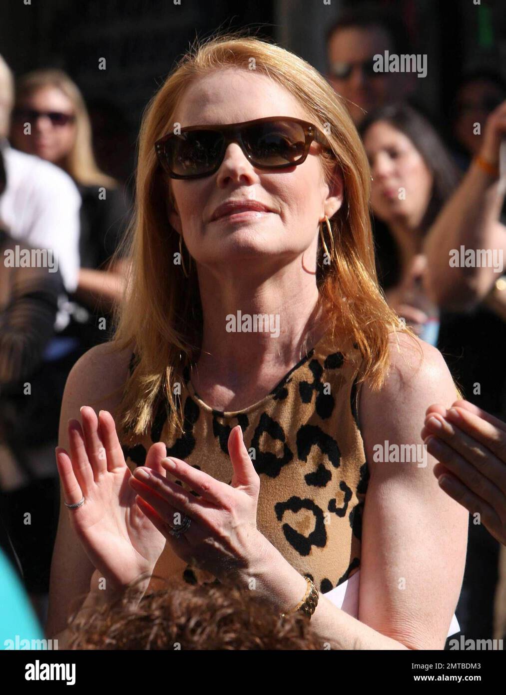 Actress Marg Helgenberger says a few words about former "CSI:Crime ...