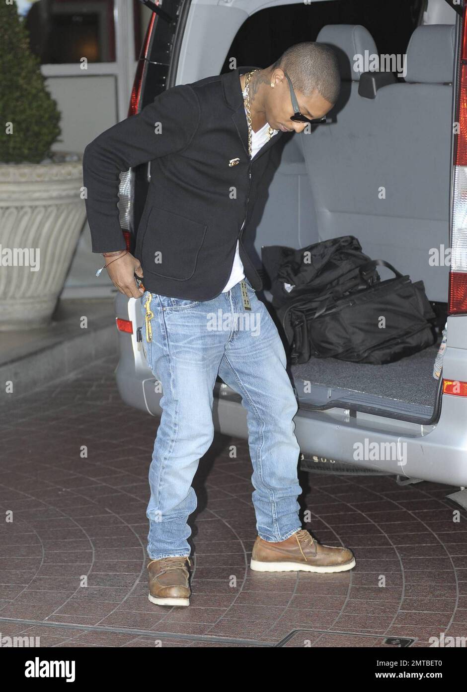 American musician Pharrell Williams of the hip hop and funk band N.E.R ...