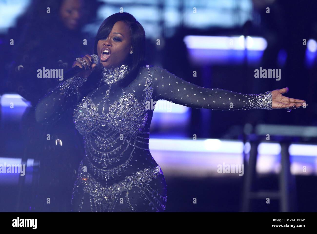 Tamika Scott, of Xscape, performs at the BET Awards at the Microsoft ...
