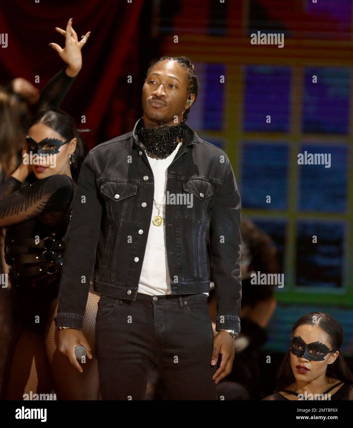 Future performs "Mask Off" at the BET Awards at the Microsoft Theater ...