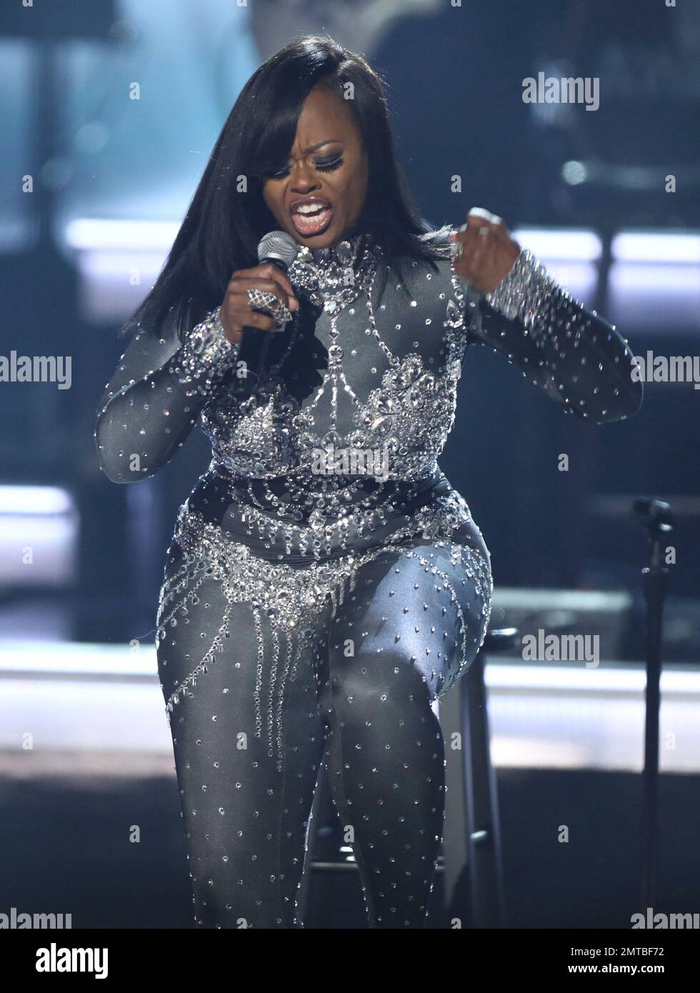 Tamika Scott, of Xscape, performs at the BET Awards at the Microsoft ...