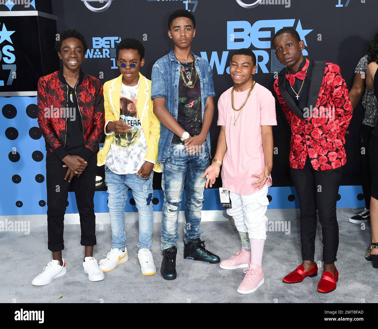 Caleb McLaughlin, from left, Jahi Di'Allo Winston, Myles Truitt, Dante ...