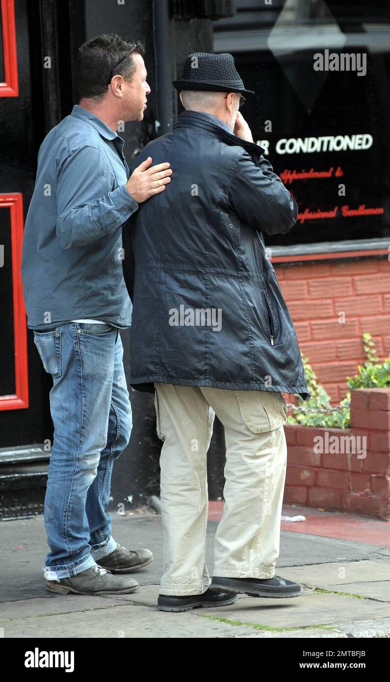 EXCLUSIVE!! Legendary singer and drummer Phil Collins spends the day at ...