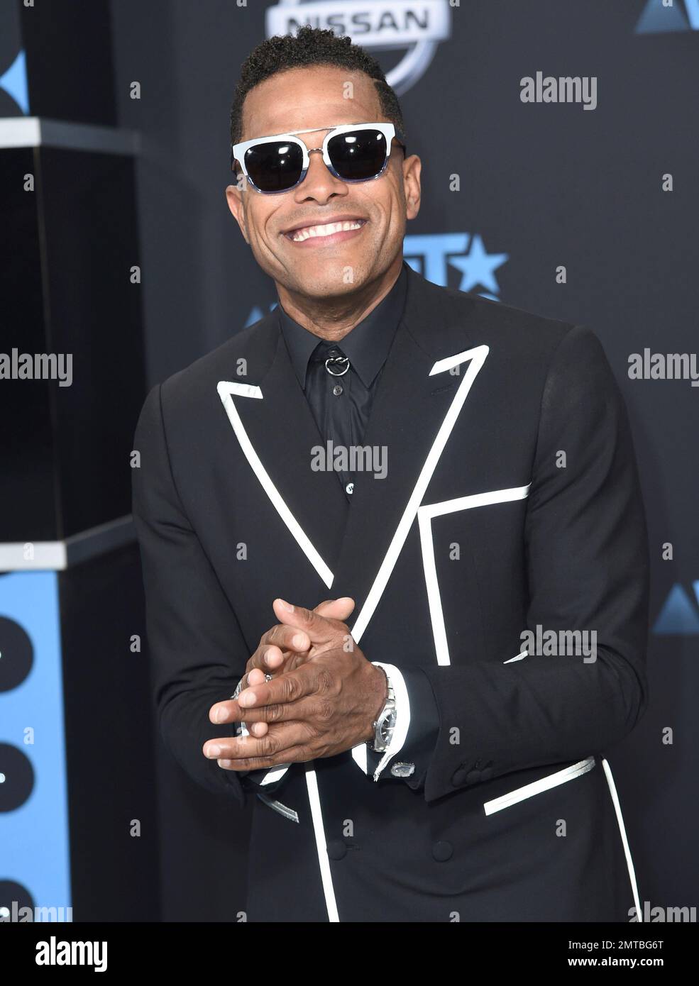 Maxwell arrives at the BET Awards at the Microsoft Theater on Sunday ...