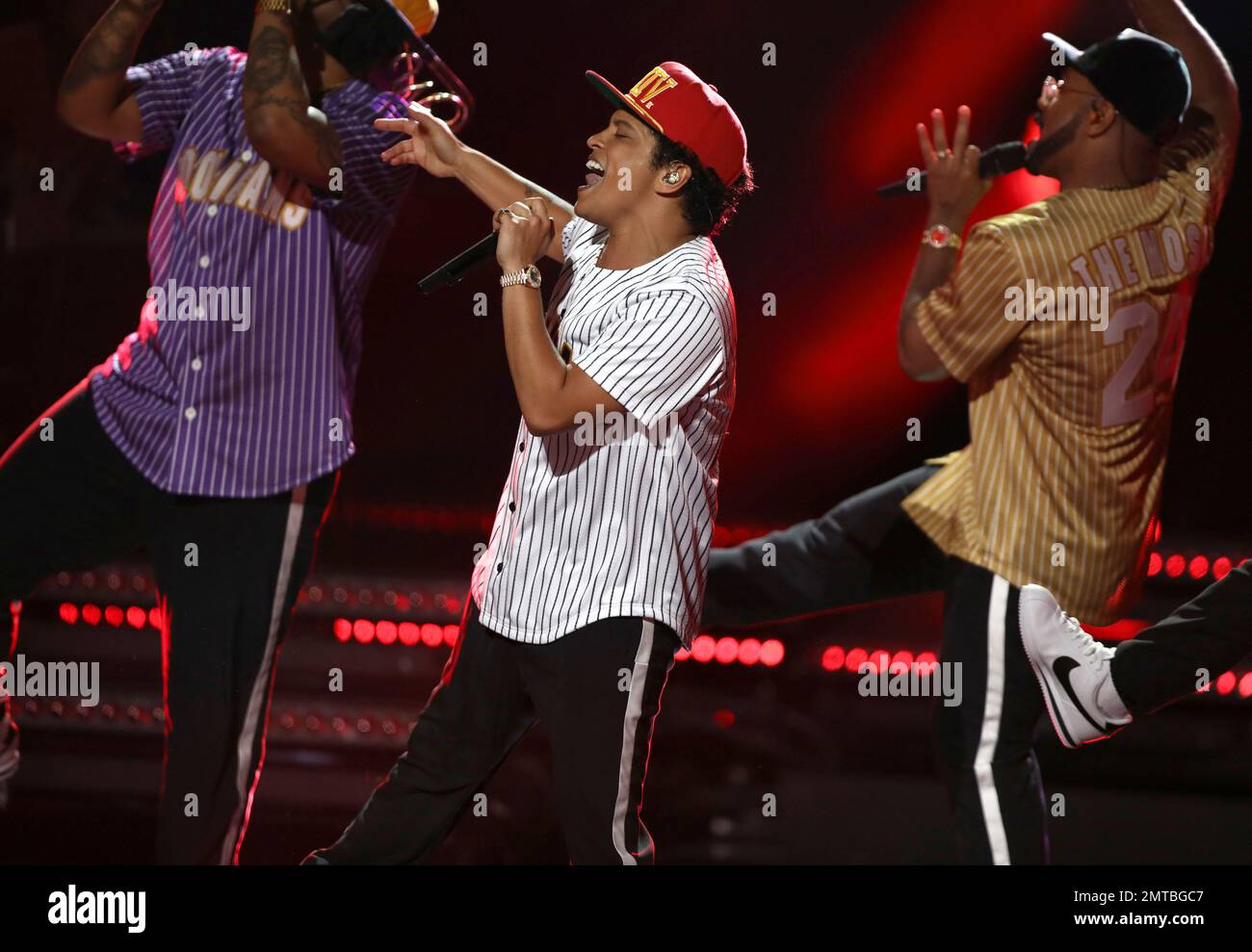 Bruno Mars performs "Perm" at the BET Awards at the Microsoft Theater ...