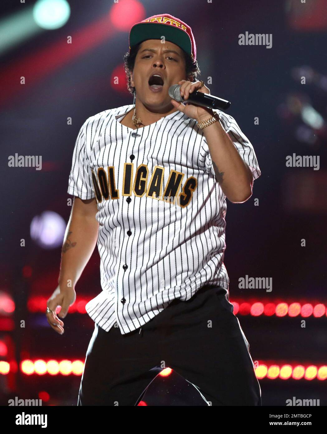 Bruno Mars performs "Perm" at the BET Awards at the Microsoft Theater ...
