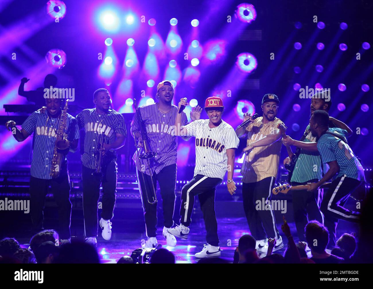 Bruno Mars performs "Perm" at the BET Awards at the Microsoft Theater ...