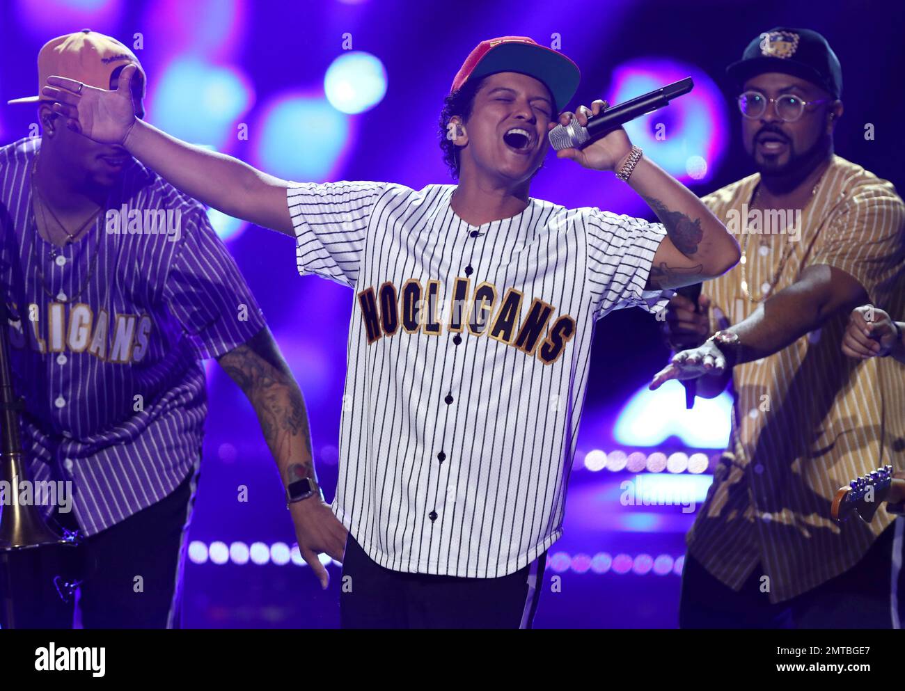 Bruno Mars performs "Perm" at the BET Awards at the Microsoft Theater ...