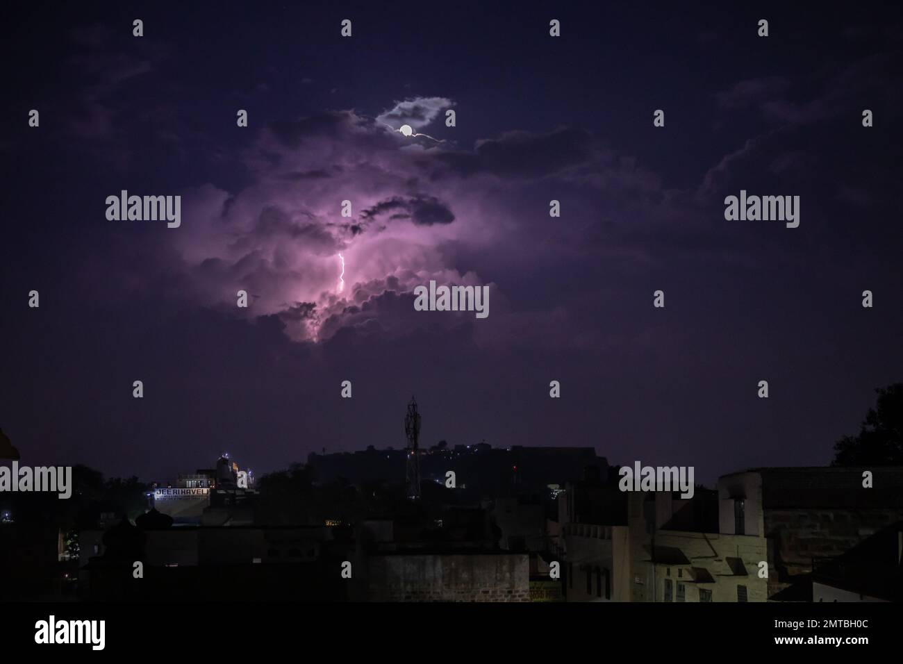 Beautiful rain in indian city hi-res stock photography and images - Alamy
