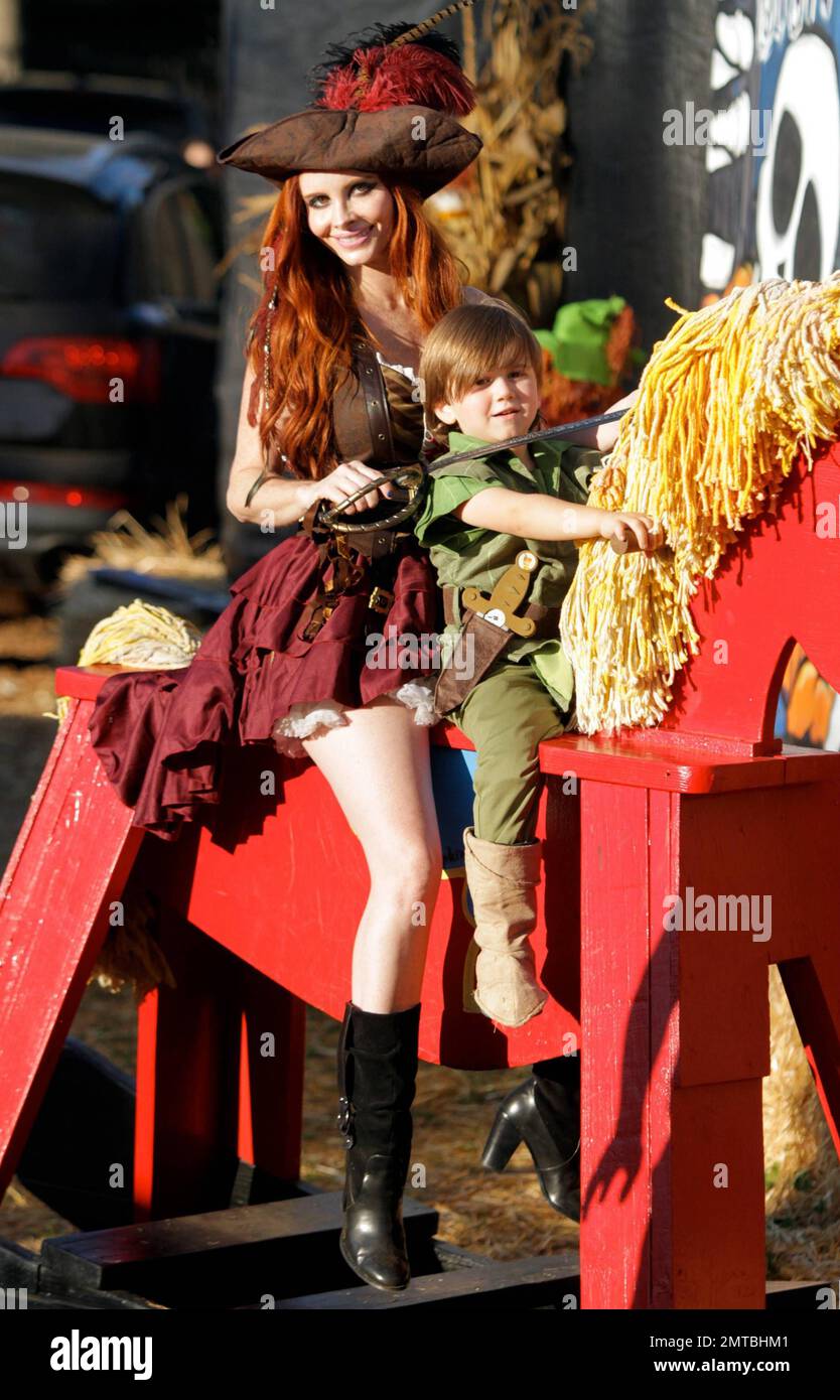 Phoebe Price and child actor, Alexander James Rodriguez dressed as ...