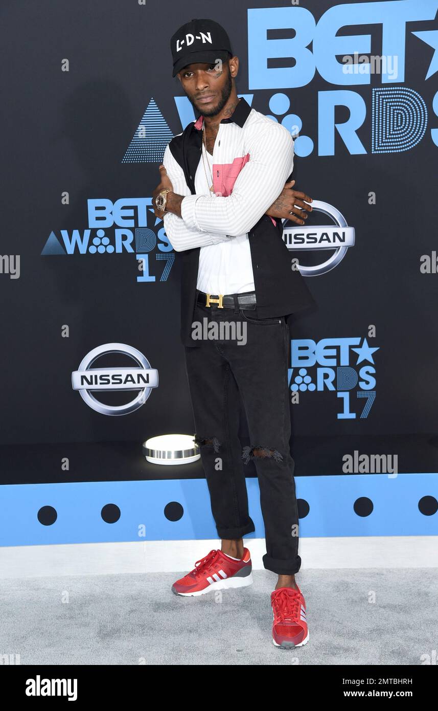Angel Charles arrives at the BET Awards at the Microsoft Theater on ...