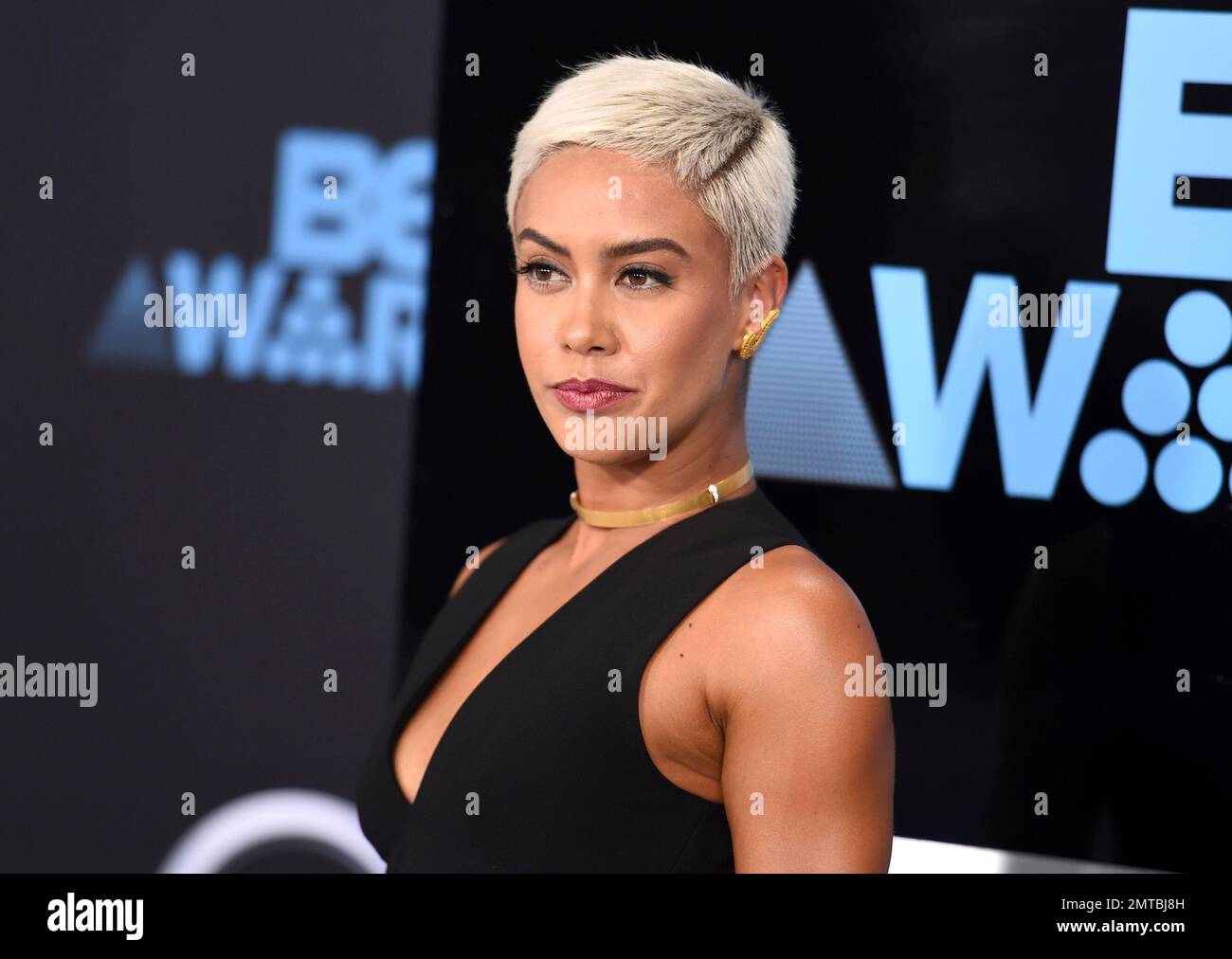 Sibley Scoles arrives at the BET Awards at the Microsoft Theater on ...