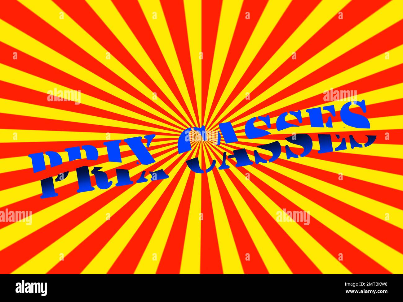 Cut text effect on vintage poster Stock Photo - Alamy