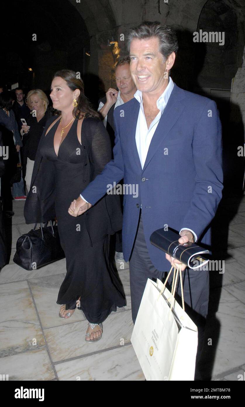 Pierce Brosnan and Stellan Skarsgard attend a concert in memory of ...