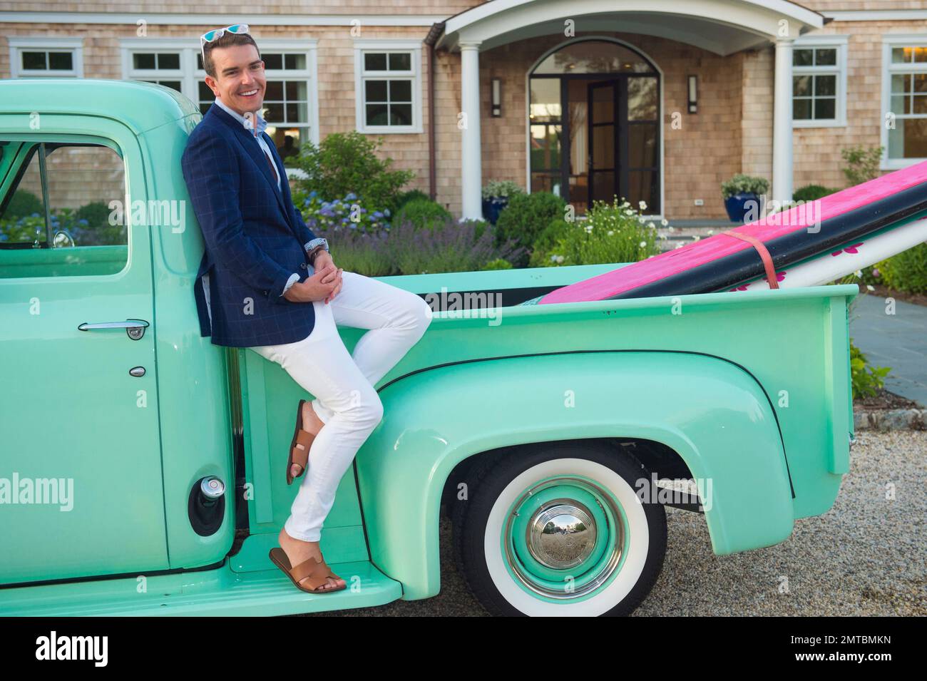 Photographer Gray Malin attends Hamptons Magazine cover artist party ...