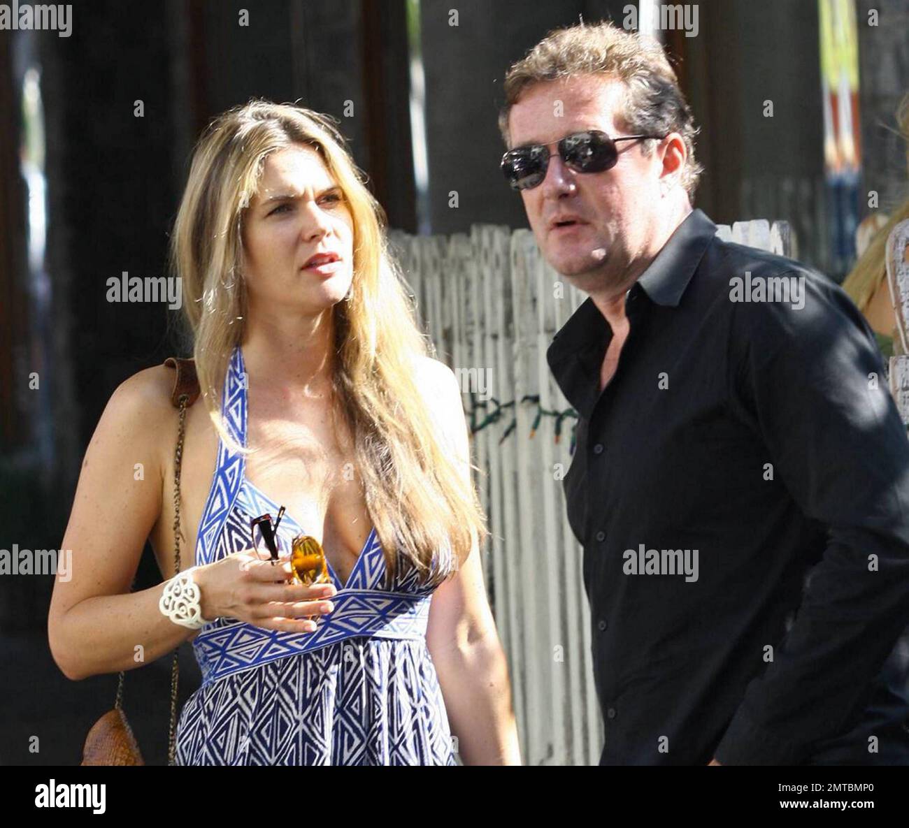English TV personality Piers Morgan and new wife, French-born British ...