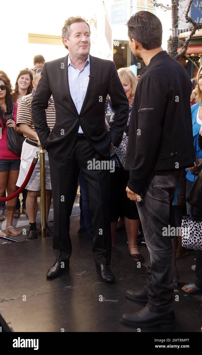 Pierce Morgan makes an appearance at The Grove shopping center for an ...