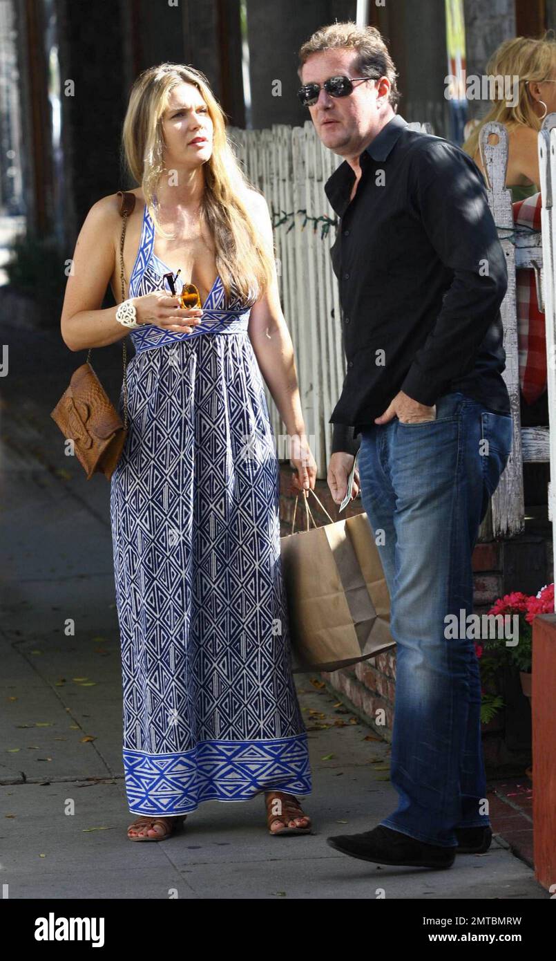 English TV personality Piers Morgan and new wife, French-born British ...