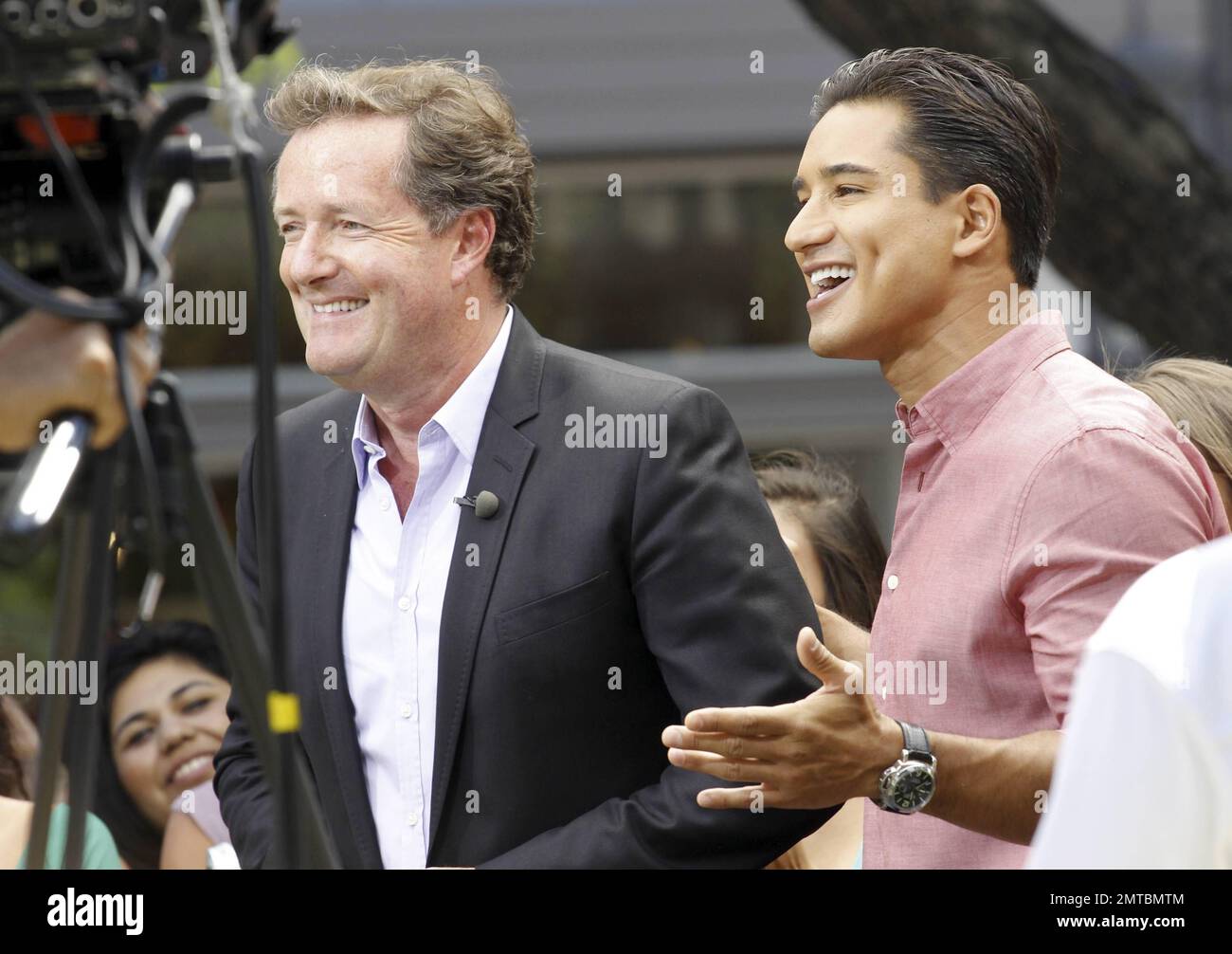 CNN host Piers Morgan makes an appearance at The Grove shopping center ...