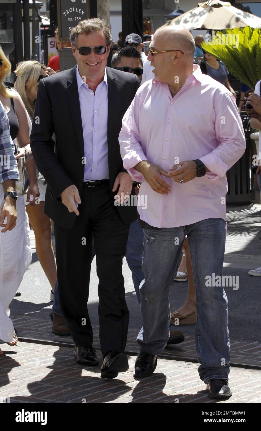 CNN host Piers Morgan makes an appearance at The Grove shopping center ...