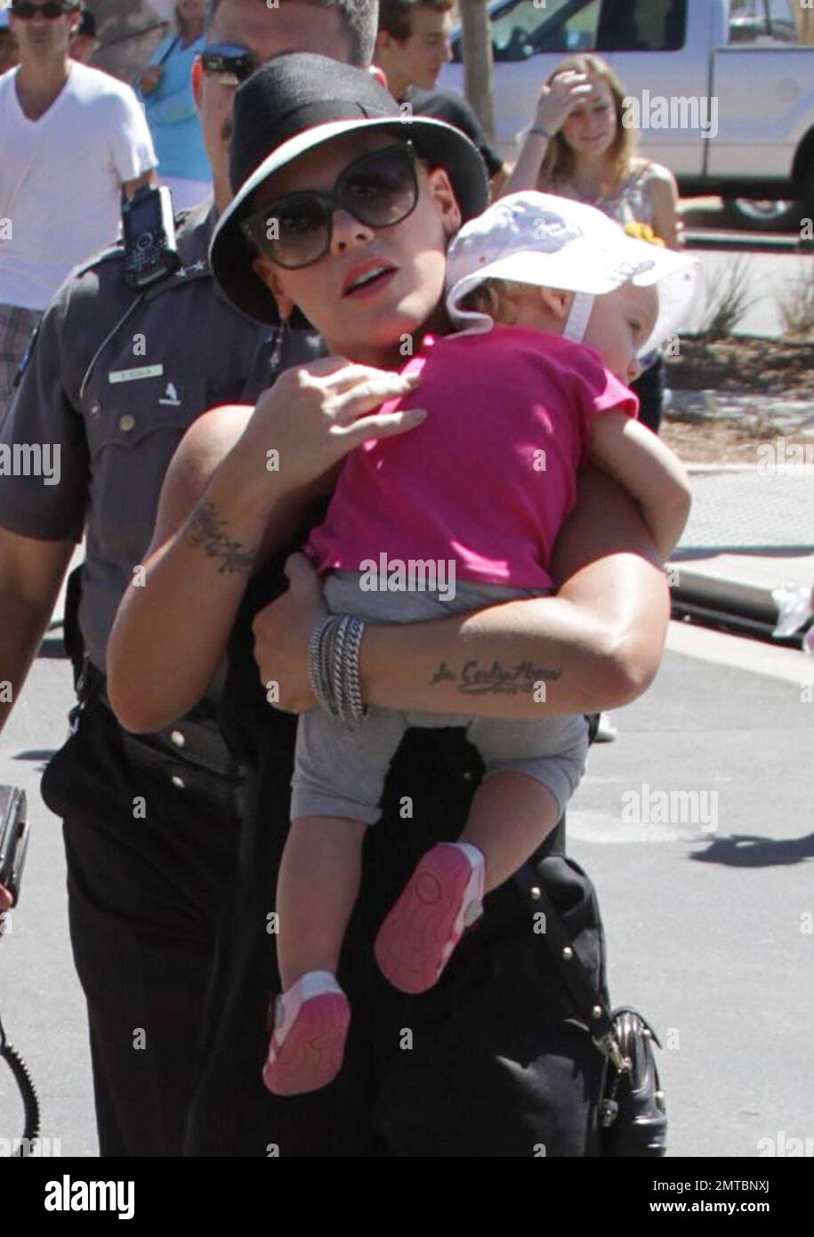 Pink along with husband Carey Hart and their daughter Willow Sage were ...
