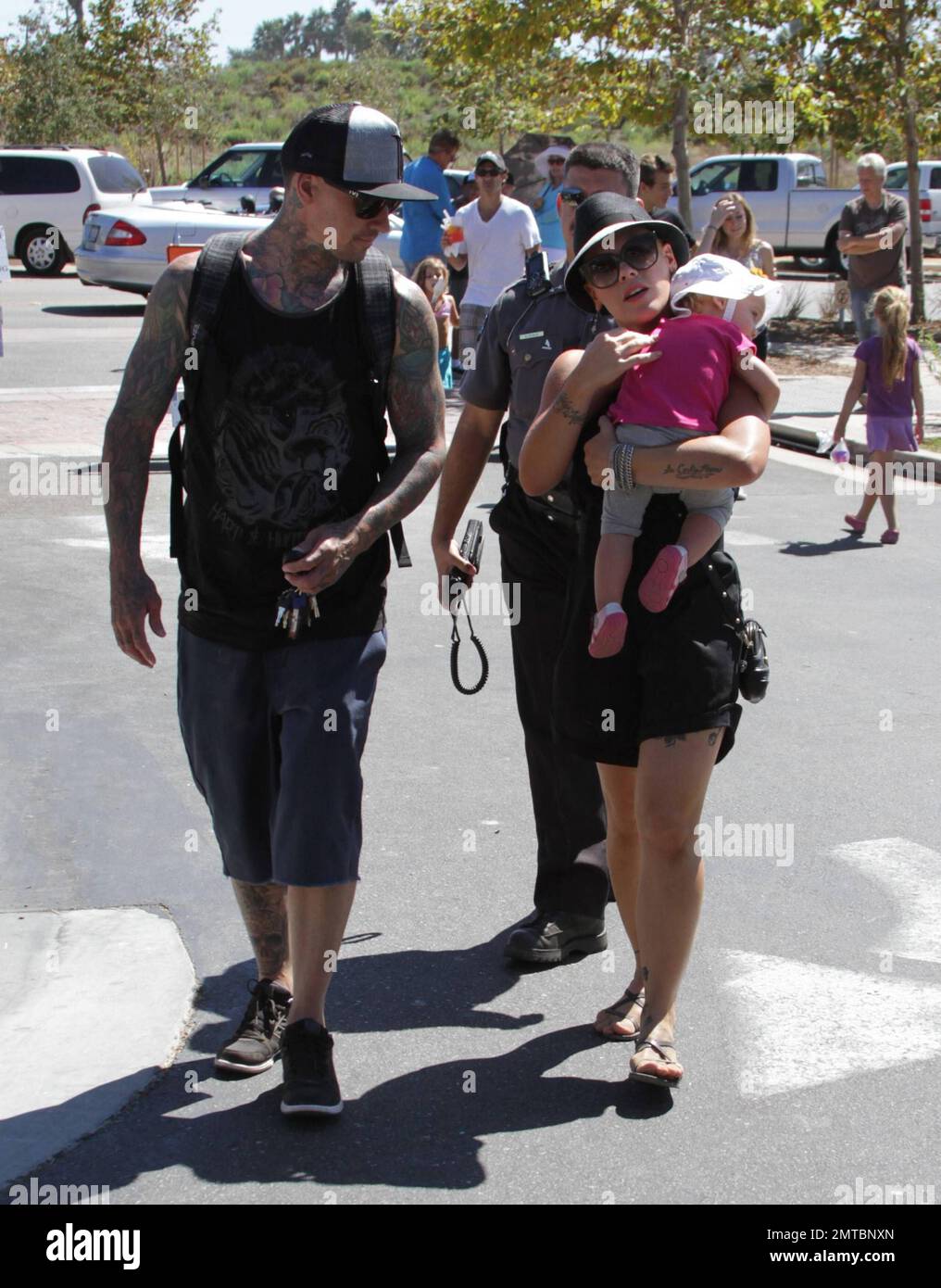 Pink along with husband Carey Hart and their daughter Willow Sage were ...