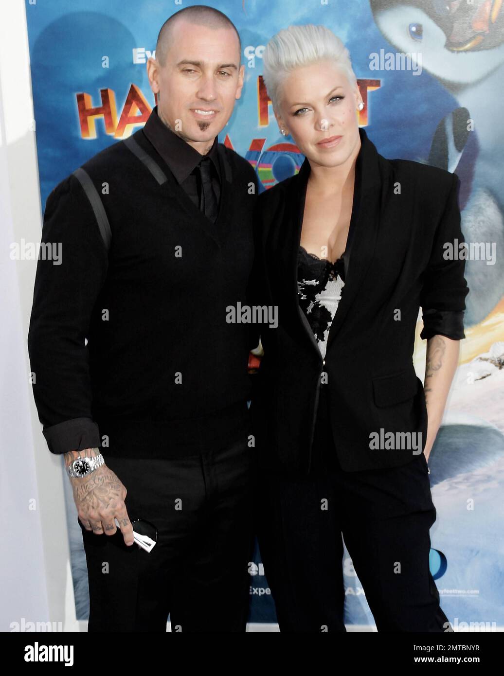 Singer/actress Alecia Moore aka Pink with husband Carey Hart at the Los ...