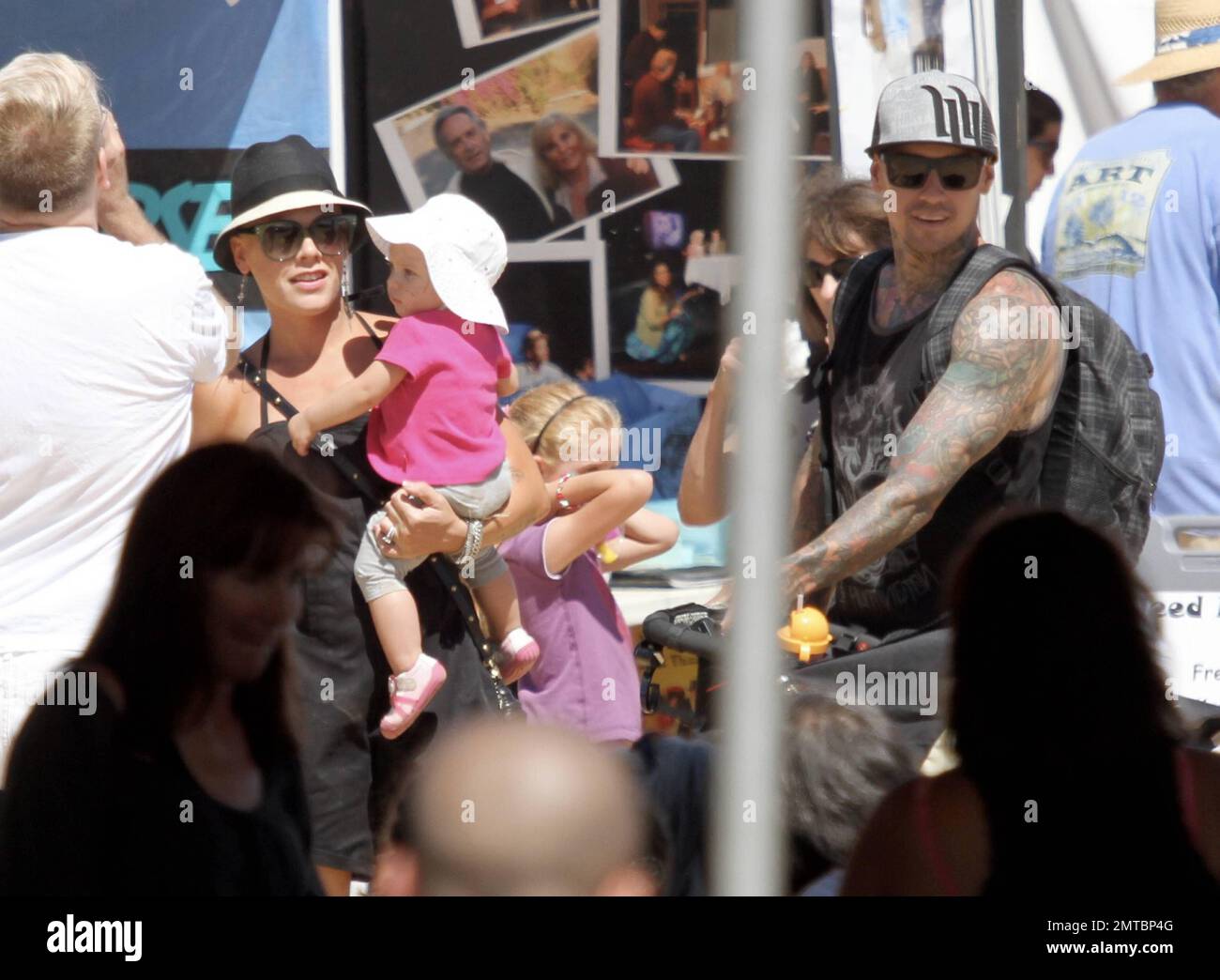 Pink and husband Carey Hart with their daughter Willow at the 31st ...