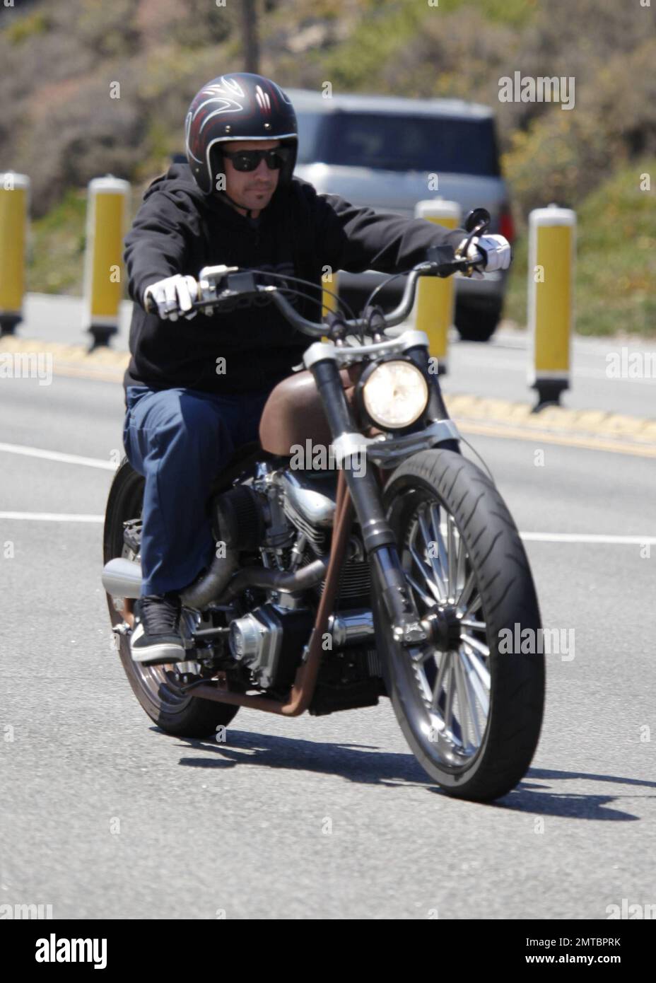 Pink motorcycle carey hart hi-res stock photography and images - Alamy