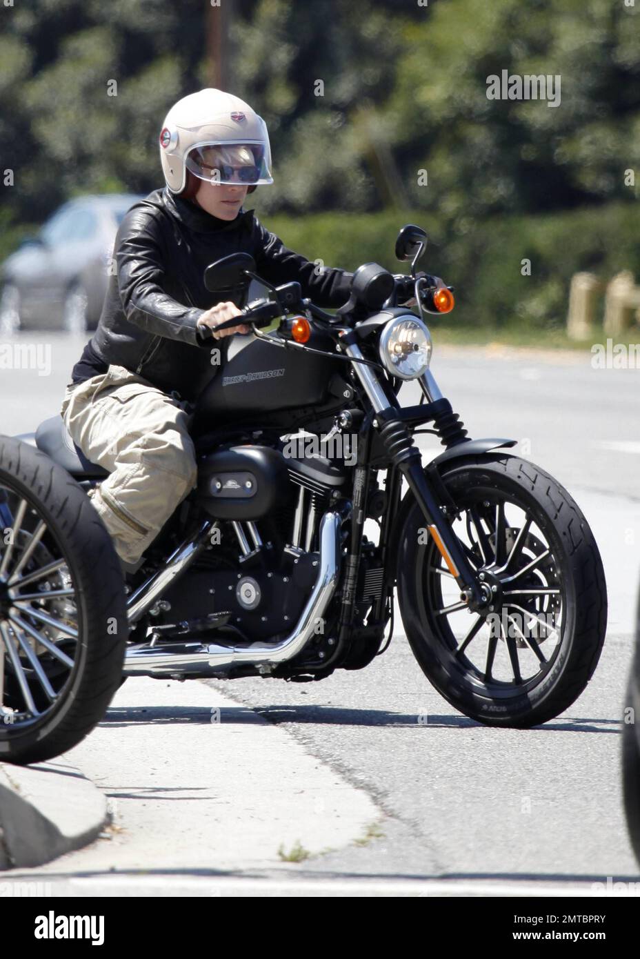Alecia Moore, famously known as Pink, was seen riding her Harley ...