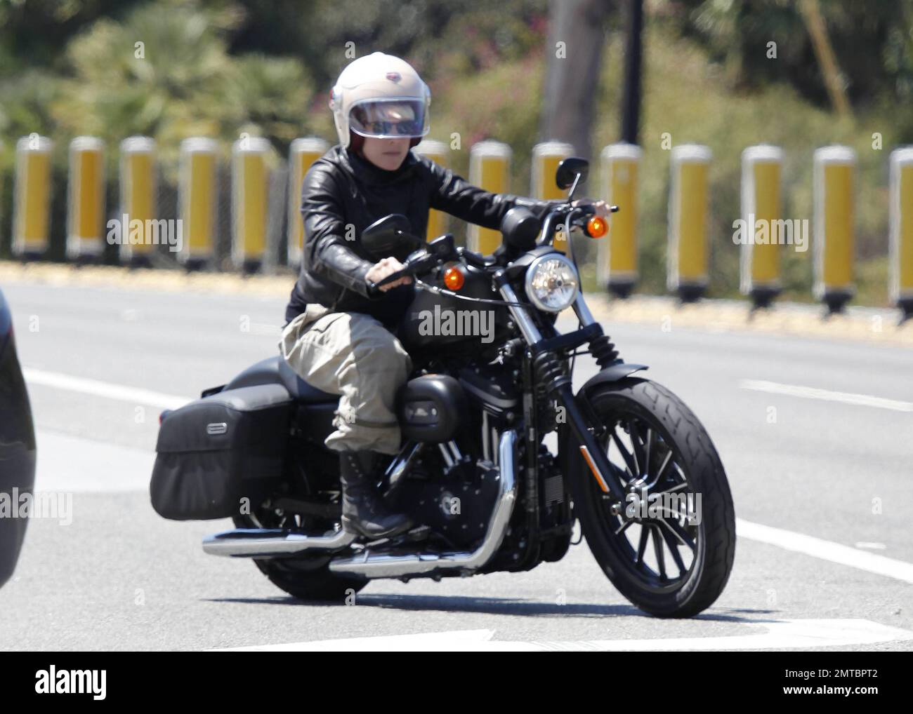 Alecia Moore, famously known as Pink, was seen riding her Harley ...