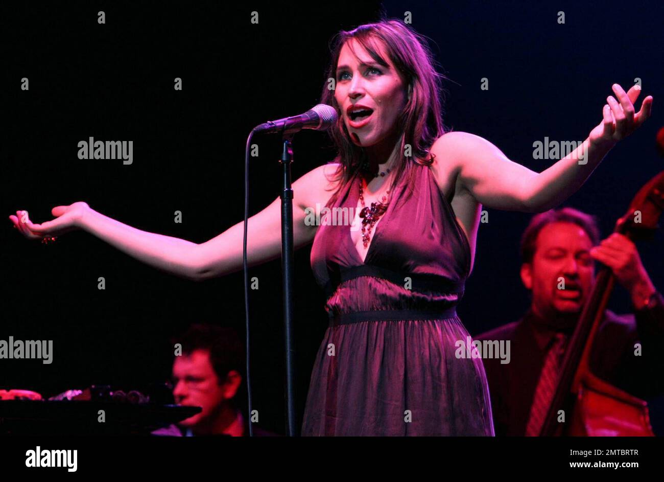 Pink Martini lead singer China Forbes performs in concert at the ...