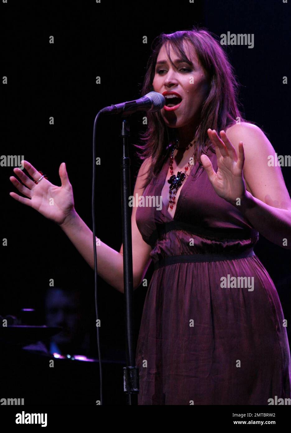 Pink Martini lead singer China Forbes performs in concert at the ...