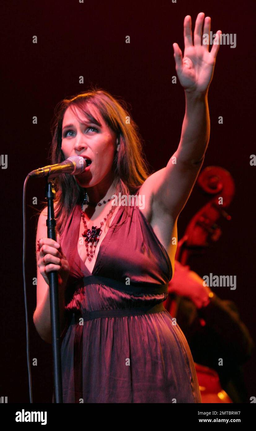 Pink Martini lead singer China Forbes performs in concert at the ...